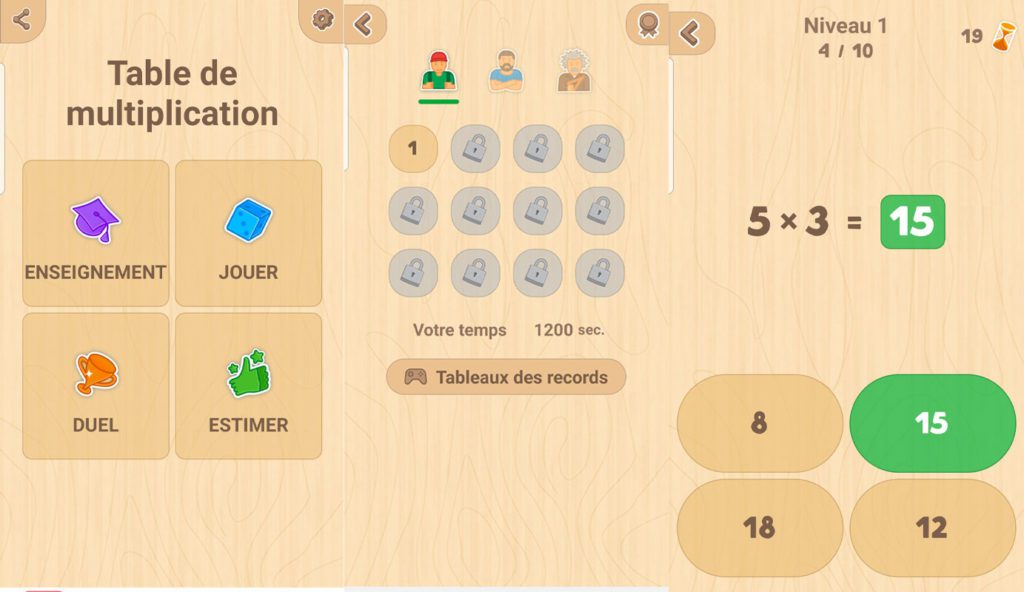 jeu de tables de multiplication: apprenez et défiez - MekssiMed